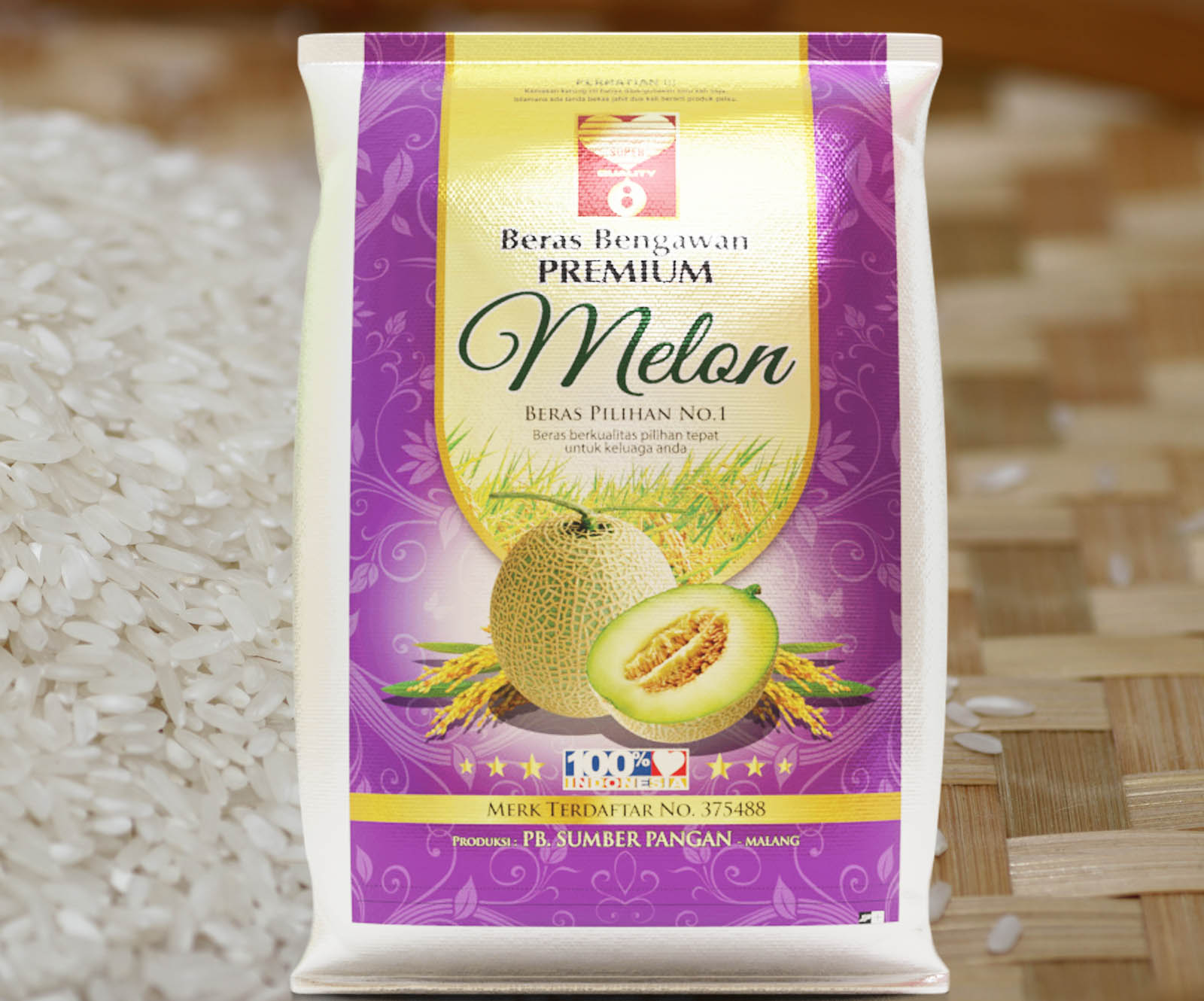 Beras Melon - Beras Bengawan Premium